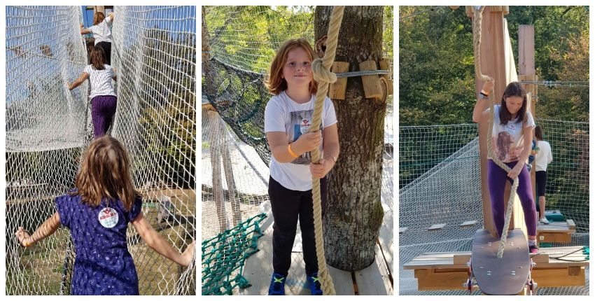 Kidiklik a testé le parcours Accro Spider avec filet géant au Domaine ...
